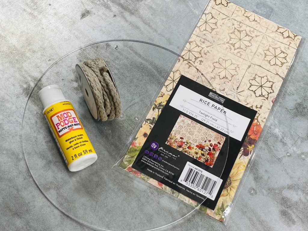Acrylic Window Art with floral design