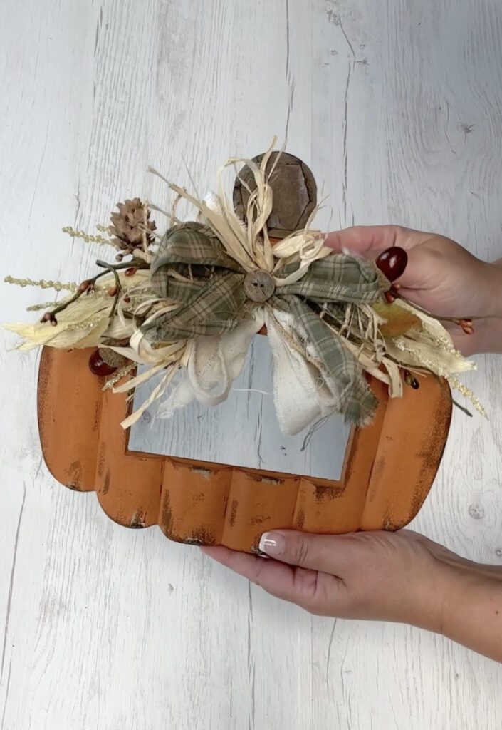 Pumpkin Frame Decor with 4 Free Printables