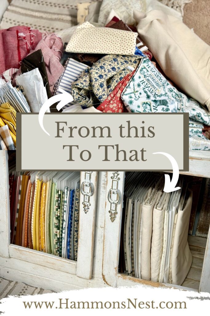 Simple Fabric Organization Ideas